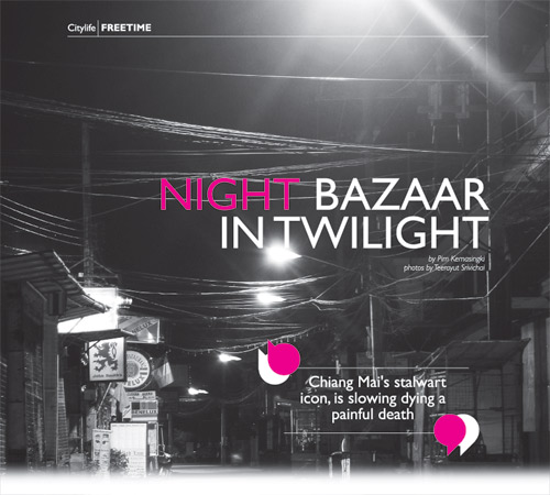 Night Bazaar in Twilight - Chiang Mai Citylife