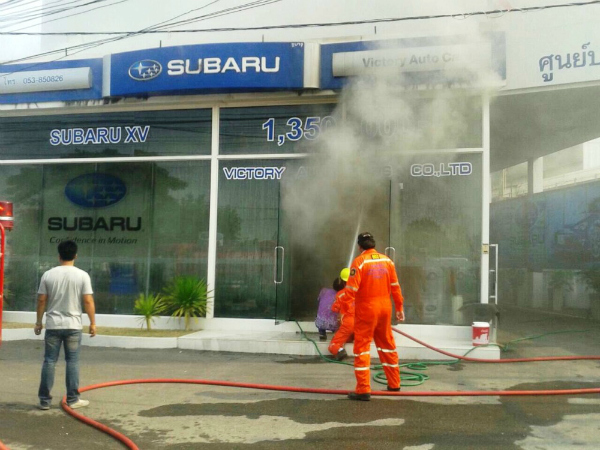 Subaru Showroom Fire in Chiang Mai Causes 3 Million Baht Damage ...