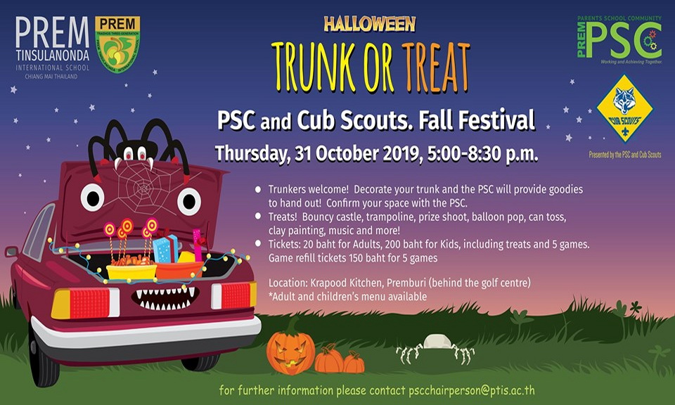 PSC and Cub Scouts Trunk or Treat: Fall Festival