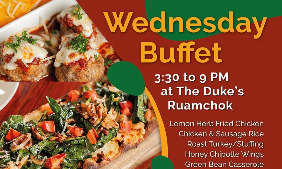 Wednesday buffet at The Duke's Ruamchok
